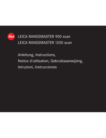 Leica RANGEMASTER 900 scan Instructions Manual | Manualzz