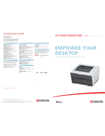 Kyocera FS-720 Brochure & Specs | Manualzz