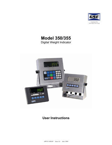 GSE 350, 355 User Instructions | Manualzz