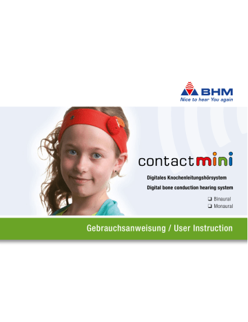 BHM-Tech contact mini User Instruction | Manualzz