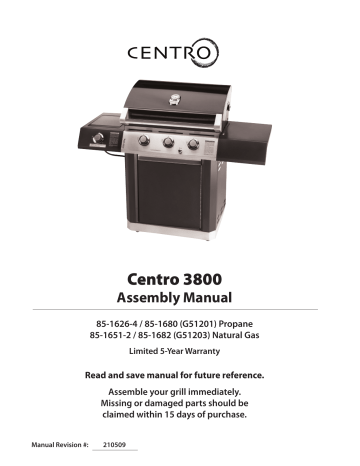 Centro Centro 3800 Assembly Manual | Manualzz