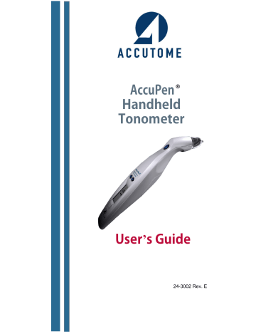 Accutome ACCUPEN User Manual | Manualzz
