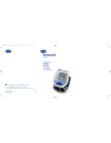Hartmann Tensoval mobil Instructions For Use Manual | Manualzz