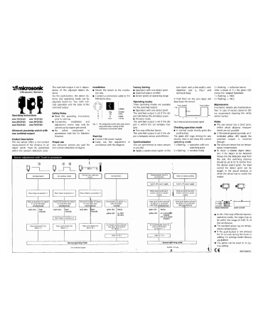 Microsonic zws-15/CD/QS Manual | Manualzz