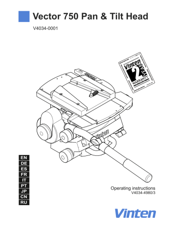Vinten vector 750 Operating Instructions Manual | Manualzz