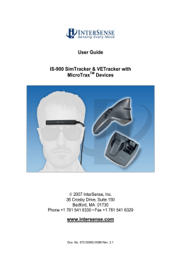 InterSense IS-900 VETracker - User manual
