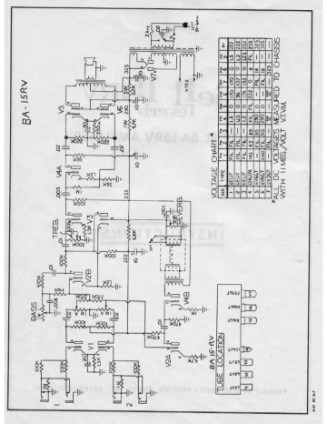 Gibson BA-15RV Schematic Diagram | Manualzz