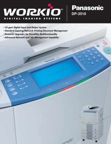 Panasonic Workio DP-3510 Information Sheet | Manualzz