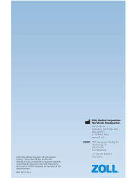 ZOLL R Series - Service manual, Operating instructions, Quick Reference ...