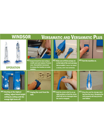 Windsor Versamatic Operation Manual | Manualzz