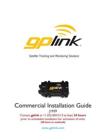 gplink J1939 Installation Manual | Manualzz