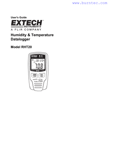Extech Instruments RHT20 User Manual | Manualzz