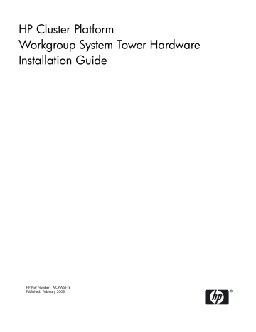 HP Cluster Platform Installation Manual | Manualzz
