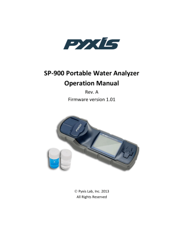 Pyxis SP-900 Operation Manual | Manualzz