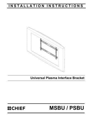 CHIEF MSBU Installation instructions | Manualzz