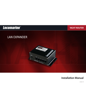 Locomarine Yacht Router LAN Expander Installation Manual | Manualzz