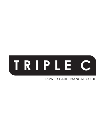 Triple C Power Card User Manual | Manualzz
