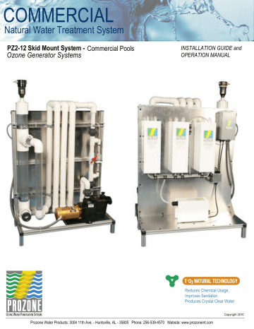 Prozone PZ2-12 Installation Manual And Operation Manual | Manualzz