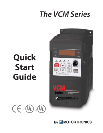 motortronics VCM Series Quick Start Manual | Manualzz