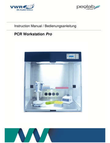 VWR peqlab PCR Workstation Pro Instruction Manual | Manualzz