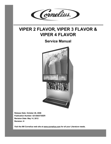 Cornelius VIPER 3 FLAVOR, Viper 4 Flavor Service Manual | Manualzz