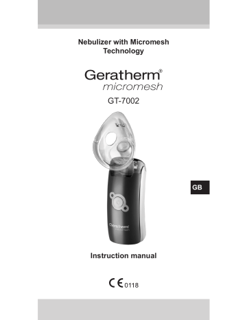 GERATHERM Micromesh GT-7002 Instruction Manual | Manualzz