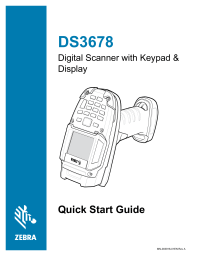 Zebra DS3678 - Quick start Guide, Owner's manual, Reference guide