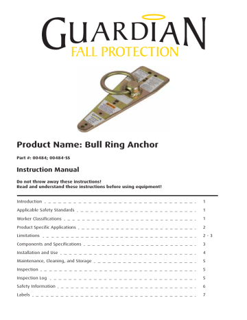Guardian Bull Ring Anchor Instructions | Manualzz