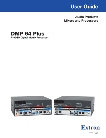 Extron DMP 64 Plus User Guide | Manualzz