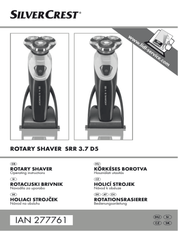SilverCrest SRR 3.7 D5 Rotary shaver Operating Instructions | Manualzz