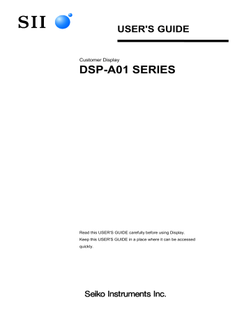 SII DSP-A01 User Guide | Manualzz