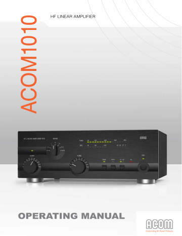 Acom 1010 HF Linear Amplifier Operating Manual | Manualzz