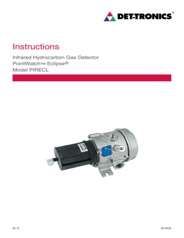 Det-Tronics PointWatch Eclipse IR Gas Detector (PIRECL) Instructions ...