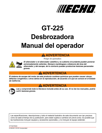 Echo Gt 225 Manual