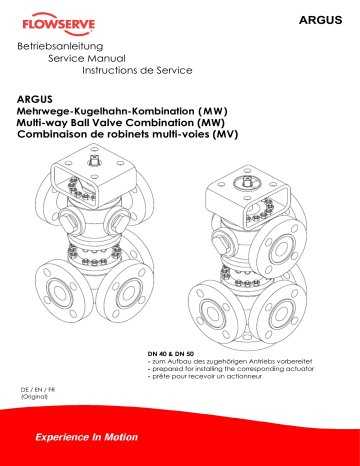 Flowserve Argus™ Ball Valve Combination MW User Instructions | Manualzz