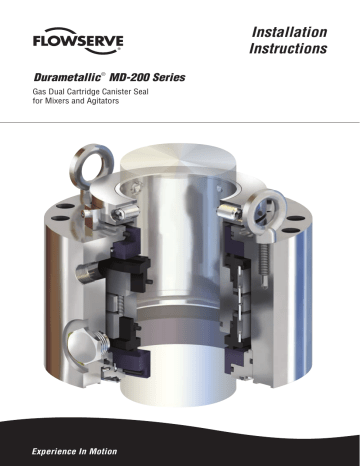Flowserve MD-200 Seal User Instructions | Manualzz