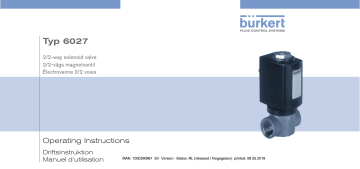 Burkert 6027 Direct-acting 2/2 way plunger valve User Manual | Manualzz