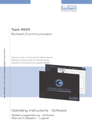 Burkert 8792 - Data Sheet, User manual, Quick start Guide