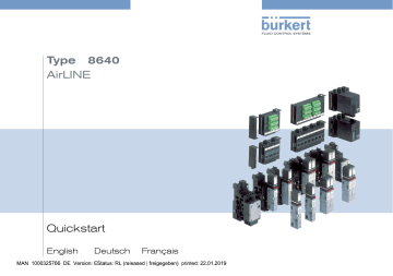 Burkert 8640 Modular valve island Benutzerhandbuch | Manualzz