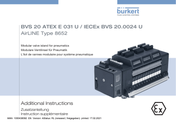 Burkert 8652 AirLINE User Manual | Manualzz