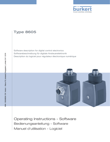 Burkert 8605 PWM control electronics User Manual | Manualzz