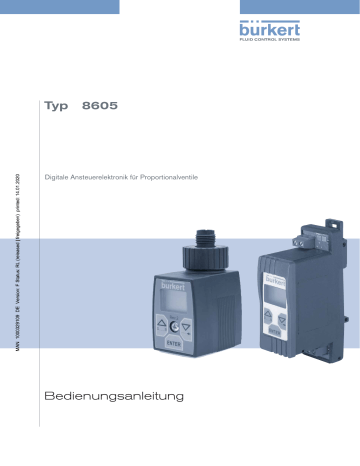 Burkert 8605 PWM control electronics Benutzerhandbuch | Manualzz