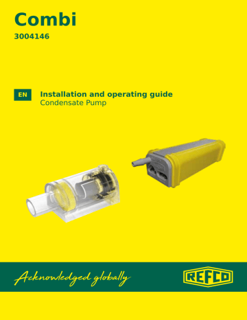 REFCO COMBI Instruction manual | Manualzz