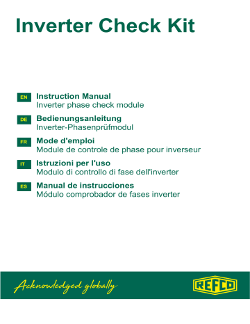 Refco INVERTER-CHECK-KIT, INVERTER-CHECK-BOX, INVERTER-CHECK-SET ...