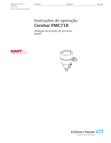 Endres+Hauser Cerabar PMC71B Instruções de operação | Manualzz