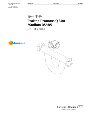 Endres+Hauser Proline Promass Q 300 取扱説明書 | Manualzz