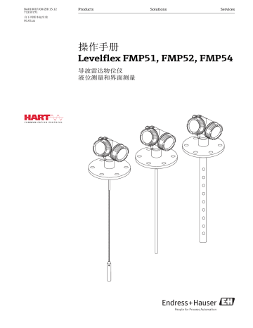Endres+Hauser Levelflex FMP51, FMP52, FMP54 HART 取扱説明書 | Manualzz