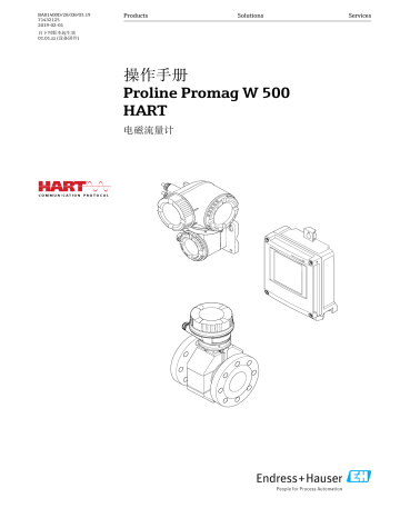 Endres+Hauser Proline Promag W 500 HART 取扱説明書 | Manualzz