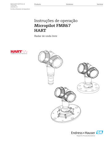 Endres+Hauser Micropilot FMR67 HART Instruções de operação | Manualzz