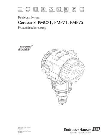 Endres+Hauser Cerabar S PMC71, PMP71, PMP75 PROFIBUS PA (V 04.01.zz ...